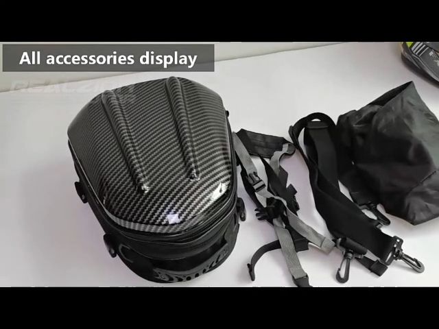 Realzion Motorcycle Saddle Tail Bag Top Box Waterproof Helmet Bags ...