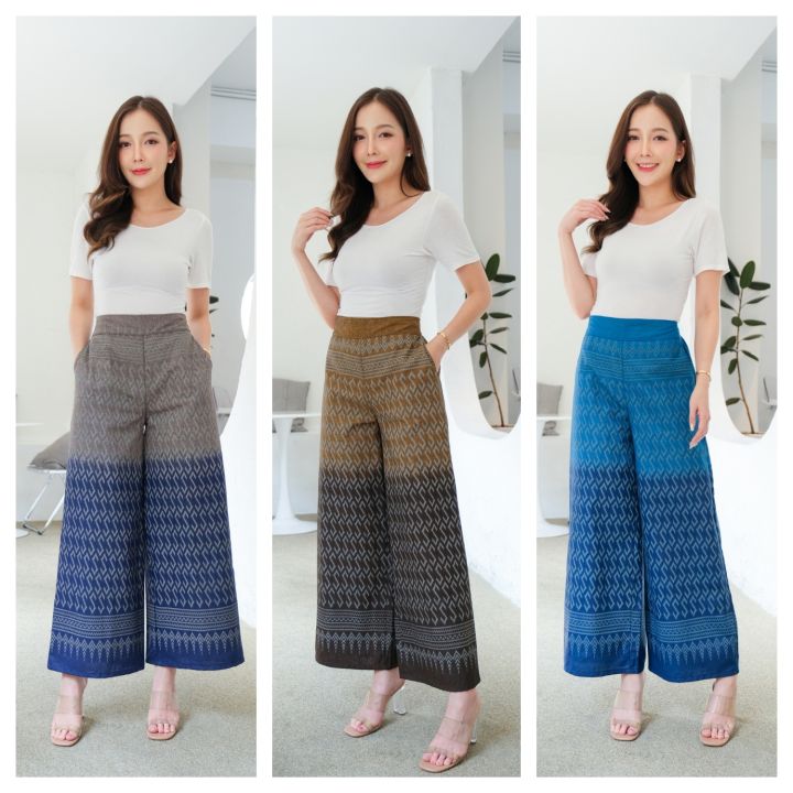 กางเกงลายไทย มี3 ขนาด M L XL | Lazada.co.th