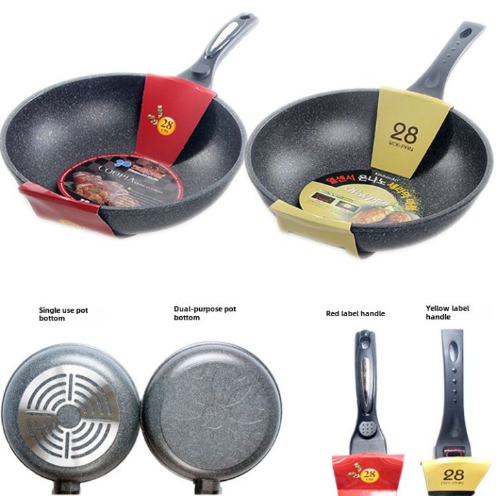 Natural Mineral Ceramic Non-Stick Wok Kitchen Art Stone Pot Stir-Fry ...