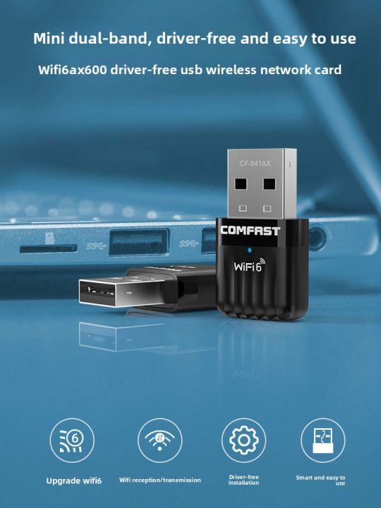 Comfast | Dual Band 5G Gigabit High Speed WiFi 6 USB Network Adapter ...