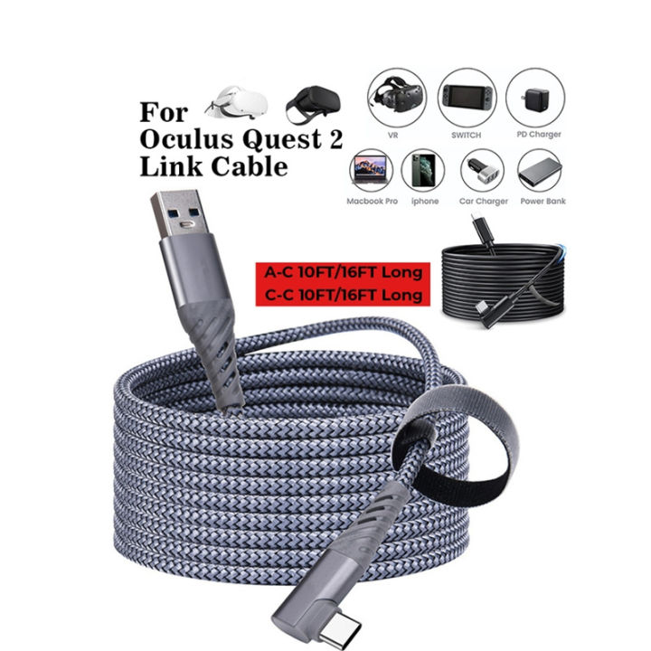 3M 5M Link Cable for Oculus Quest 2 USB 3.1 Gen 1 Data Transfer Quick ...