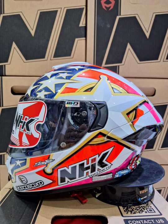 HELM NHK MARK 1 ELITE MOTIF SERIES SNI DOT FULLFACE | Lazada Indonesia