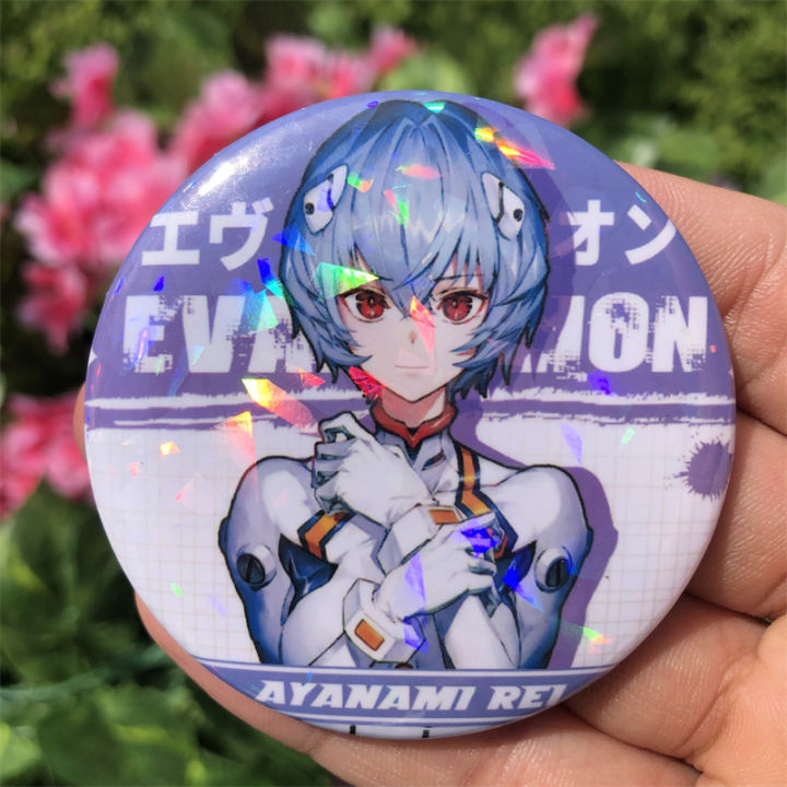 Anime EVA NEON GENESIS EVANGELION Ayanami Rei Cosplay Costume Badge Pin ...
