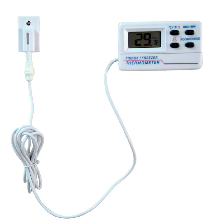 Refrigerator Digital Thermometer Long Probe Line Freeze Storage ...