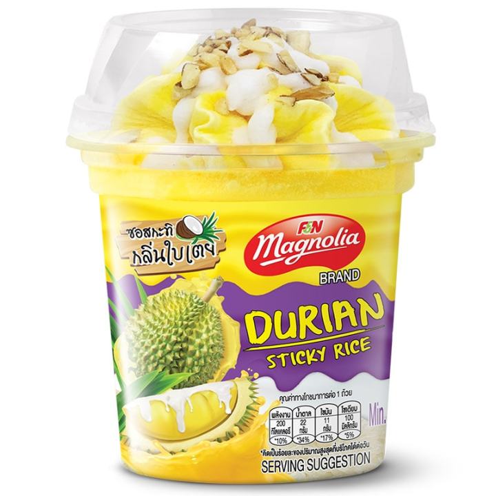 Magnolia Sundae Durian Sticky Rice 150g แมกโนเลียซันเดย์ข้าวเหนียว ...
