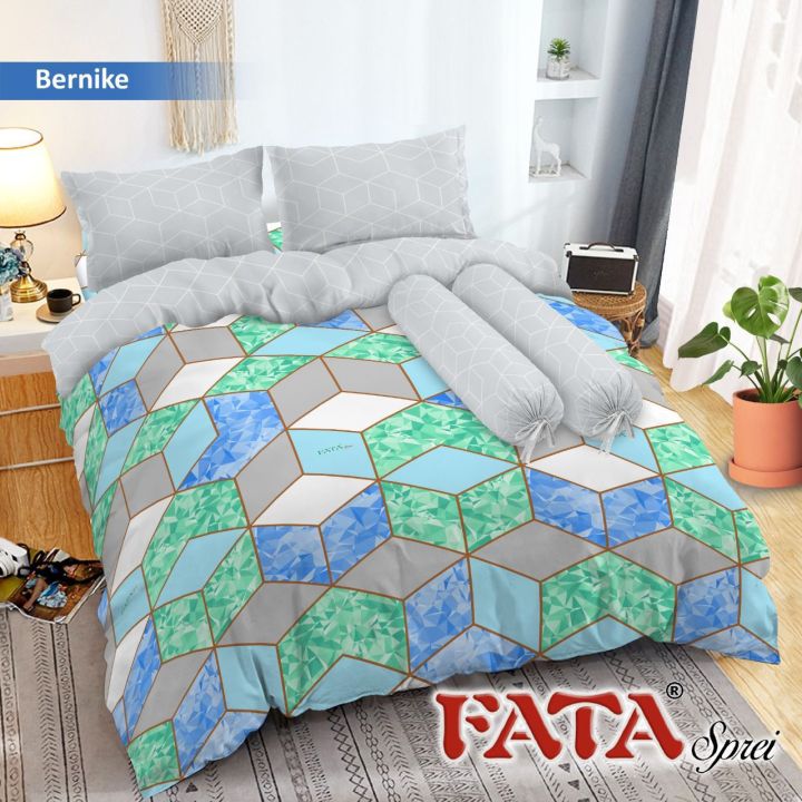Bedcover Set Fata Motif Bernike Ukuran King 180x200 / Queen 160x200 ...