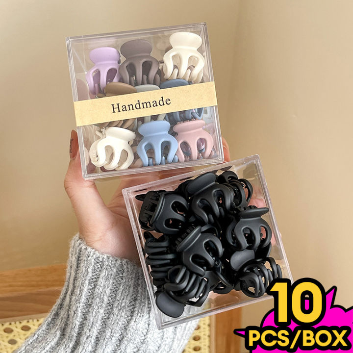 High Quality 10pcs Mini Hair Clip Claw Cute Hair Clips Plastic Candy ...