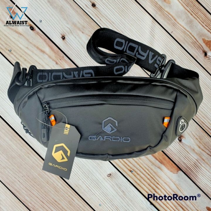 Gardio Tas Selempang Pria Anti Air Bahan Premium / Waist Bag Waterproof ...