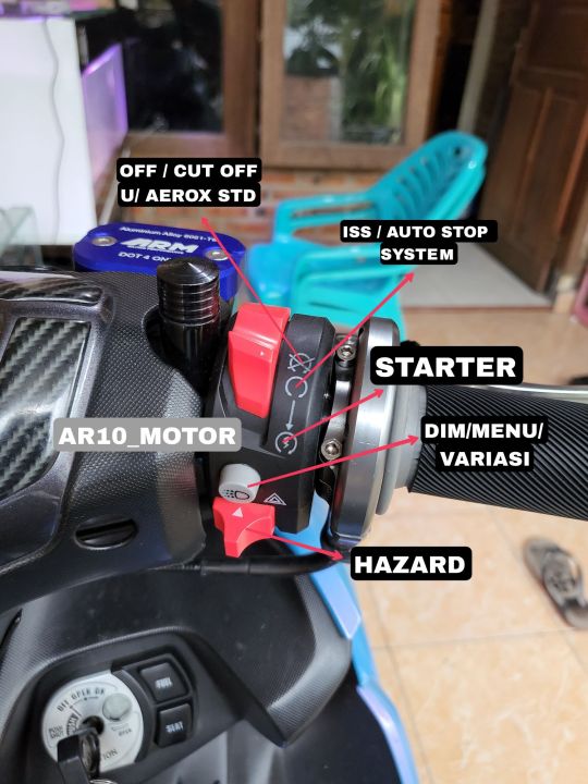 SAKLAR KANAN DOMINO UNTUK GAS SPONTAN PNP NEW NMAX DAN NEW AEROX | Lazada Indonesia