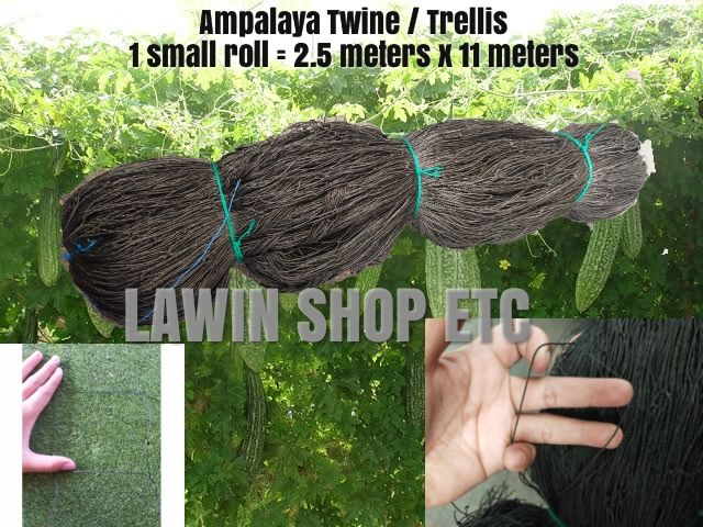 Ampalaya Net Trellis 2.5 meters x 14 meters / Balag / Vegetable Twine ...
