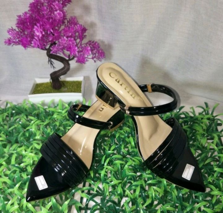 heels wanita masakini lancip mules kikinian S,10 | Lazada Indonesia