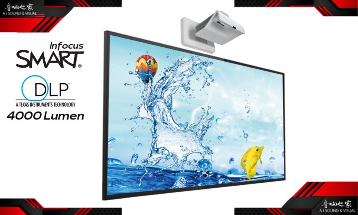 NEW SMART UST U100X DLP UST Projector 4000 Lumens WXGA Full HD Support ...