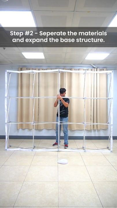 KGS Pop-up Structure, Portable Backdrop Stand, Backdrop Banner Frame ...