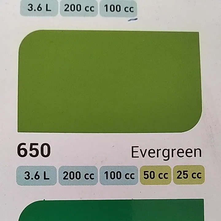 Cat Avian Warna Hijau Evergreen 650 Cat Kayu dan Besi 25cc, 50cc, 100cc ...