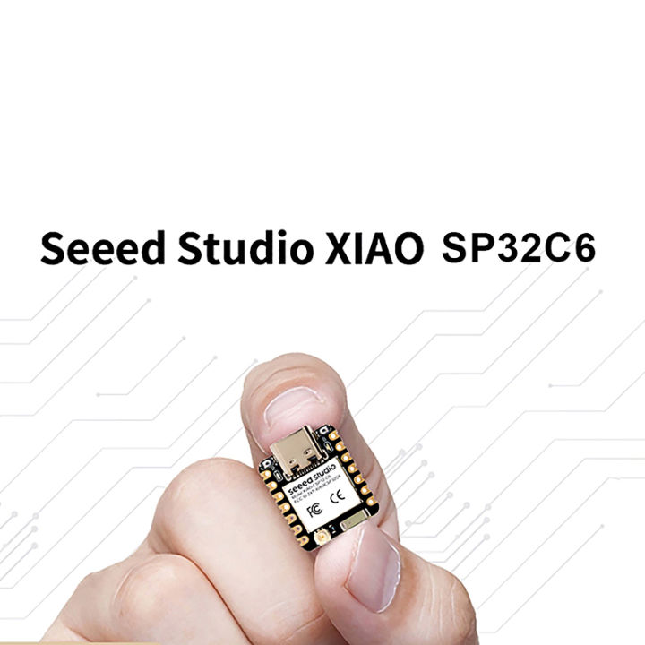 ESP32 Seeed Studio XIAO ESP32C6 WiFi 6+Bluetooth-compatible Ble 5 Support Zigbee Matter WIFI ...