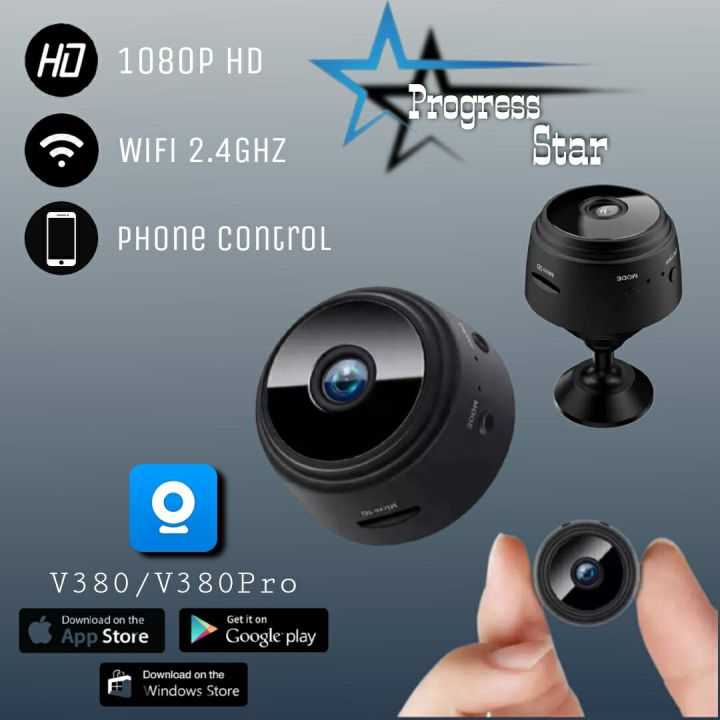 SPY CAM WIFI CAMERA 3MP 1080P CCTV MINI A9 KAMERA KECIL IP CAM WIRELES ...