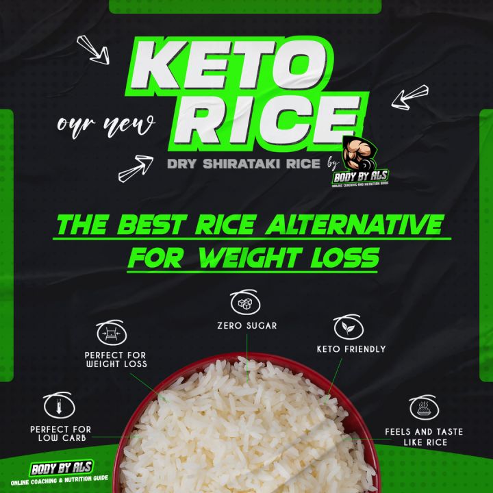 KETO RICE 1 Kilo | DRY SHIRATAKI RICE | KONJAC KETO l Low Carb | Lazada PH