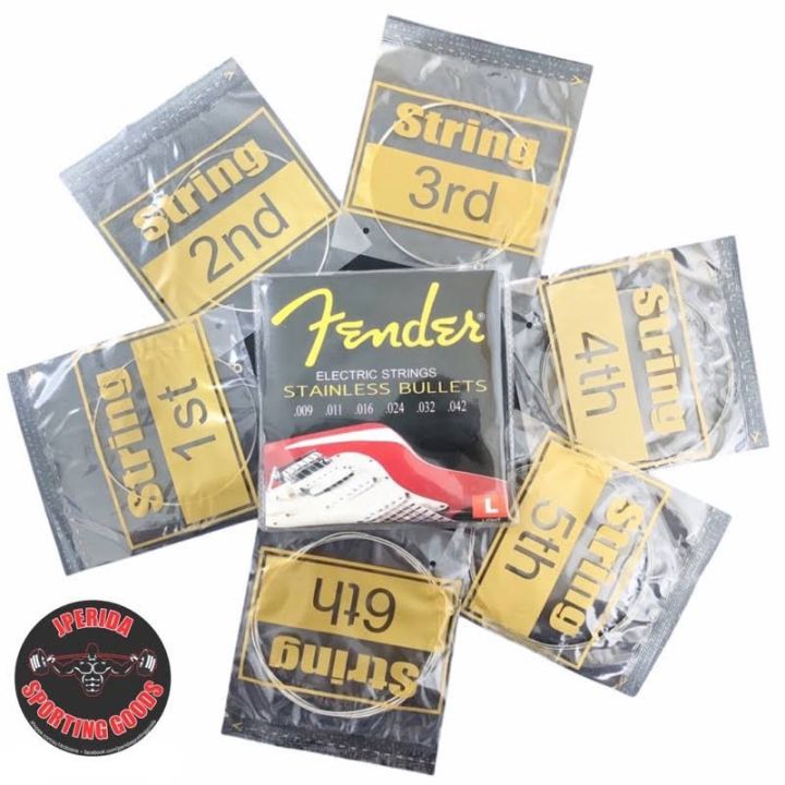 Fender Electric Guitar Strings Set Stainless Bullets | Lazada PH