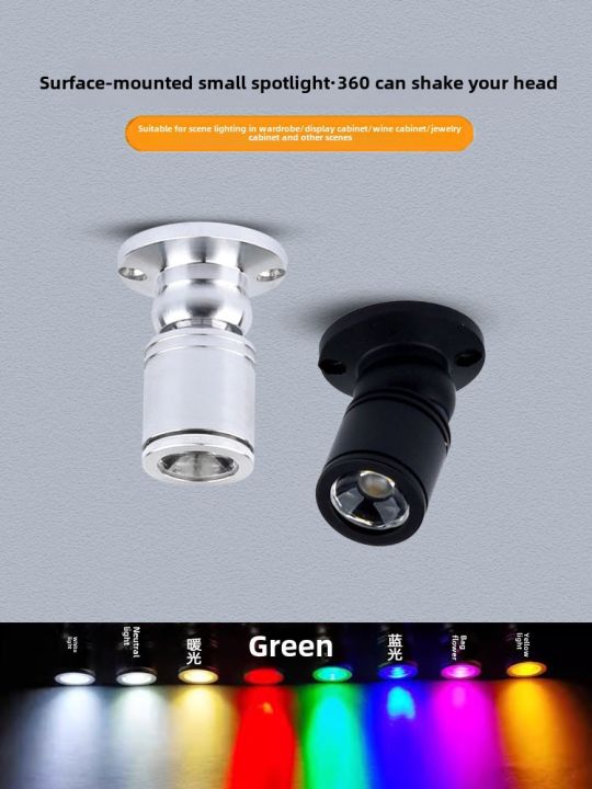 Mini Led Downlight Miniature Spotlight Surface Mounted Jewelry Counter ...