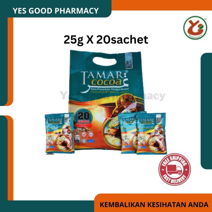Tamar Cocoa Minuman Koko Pracampur Dengan Kurma 25g x 20 sachets | Lazada