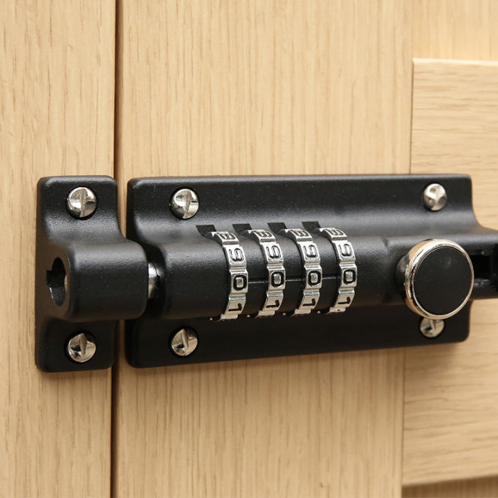 Door Latch Lock Combination Locking Bolt Zinc Alloy Safety Slide Latch ...