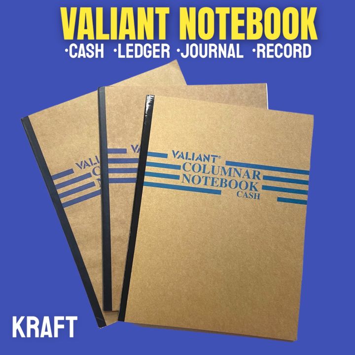 Valiant Kraft Cash/Ledger/Journal Notebook (Sold per Pc) | Lazada PH