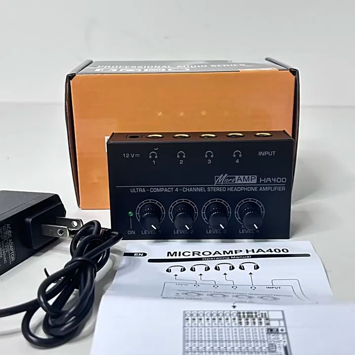 Ultra Compact 4-Channel Stereo Headphone Amplifier with Super Bass and ...