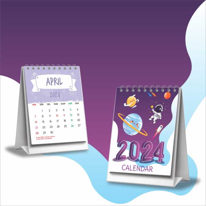 Kalender 2024 mini kalender meja calendar duduk | Lazada Indonesia