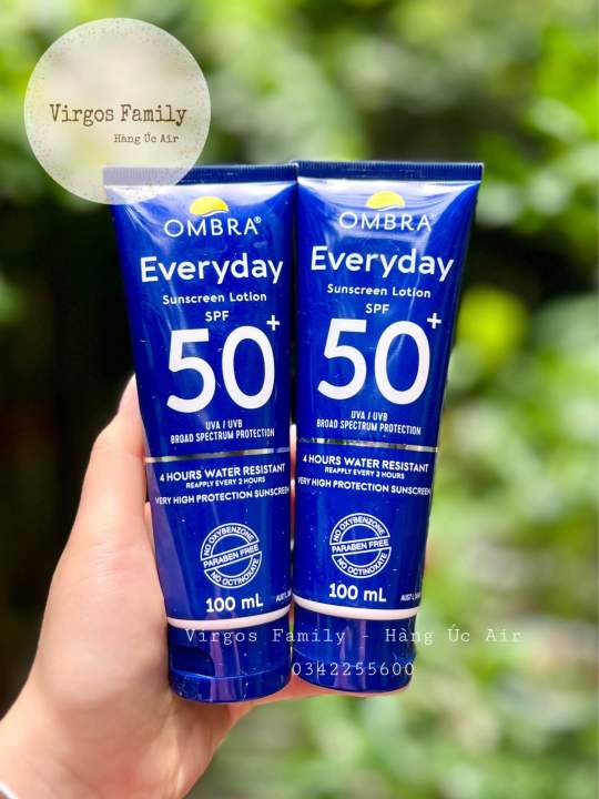 Kem chống nắng phổ rộng Ombra SPF50+ Everyday Sunscreen Lotion của Úc ...