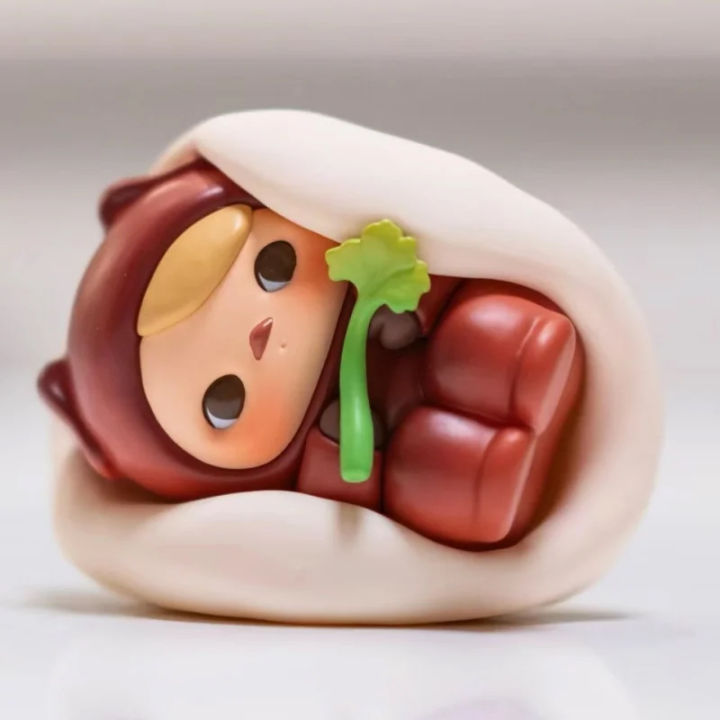 Original POPMART Pucky Elf Food Restaurant Action Figure Desktop ...