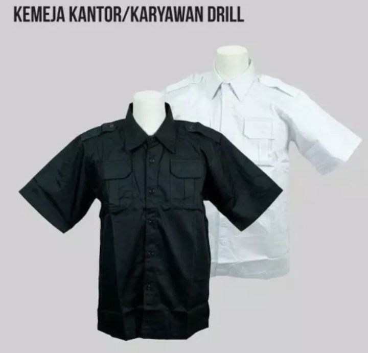 KEMEJA PDH HITAM - KEMEJA PDL - BAJU PDH - BAJU PDL | Lazada Indonesia