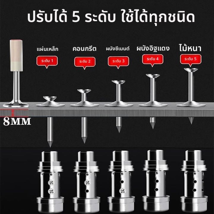 MUJUEAO | ปืนยิงตะปูขนาดเล็กเงียบ | Lazada.co.th