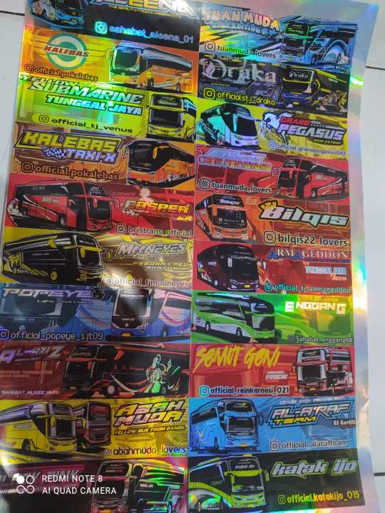 setiker bus viral setiker bus telolet setiker kids panda ORI isi 45pcs ...