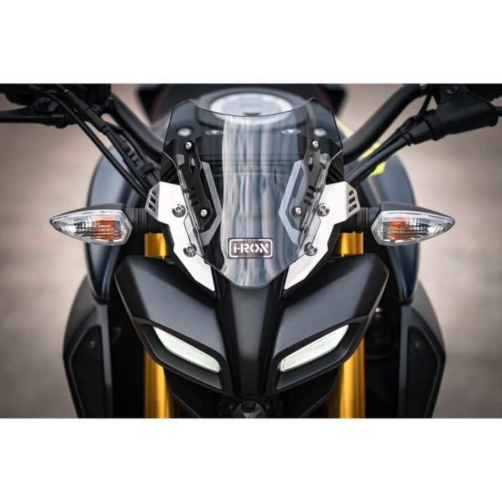 MT15 Windshield MT-15 Visor Iron Design Smoke Black Colour Short Design ...