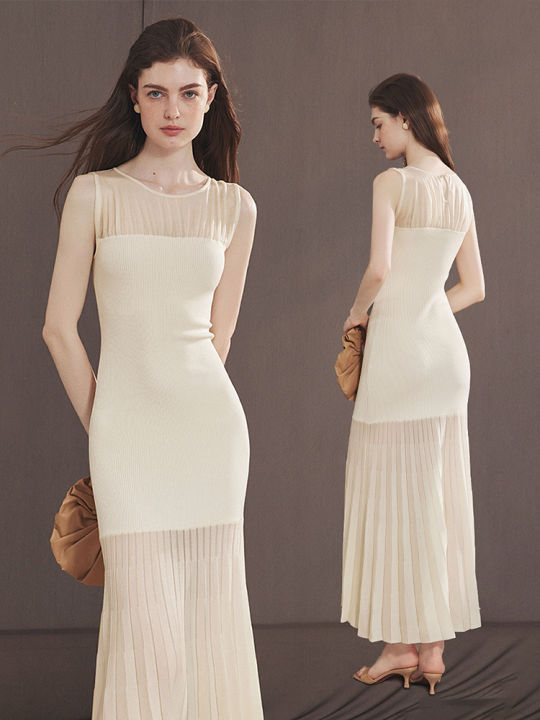 Mix Selection | Tencel Pleated Net Dress | Lazada Singapore