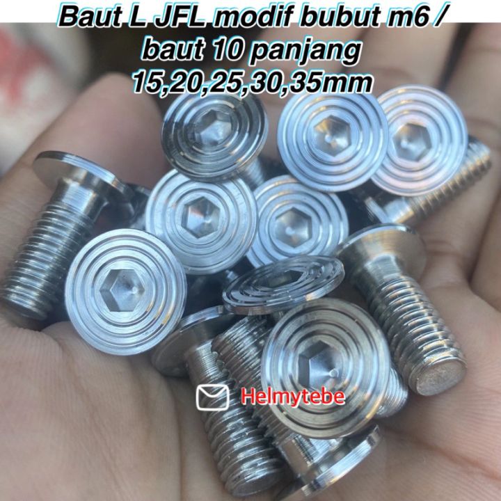 baut L JFL bubut m6 baut 10 ukuran 15 20 25 30 35 stainles / BAUT L ...