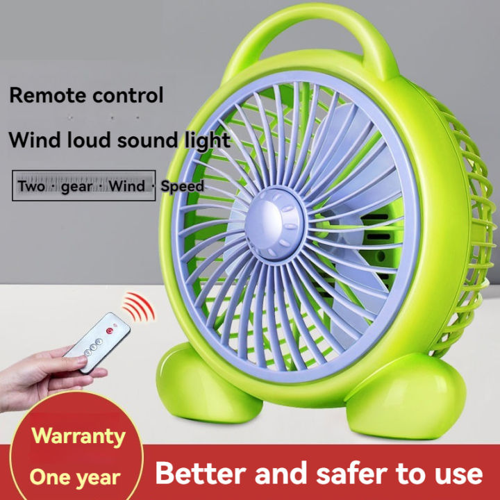 Cartoon electric fan, mini flip page desktop, light tone, high wind ...