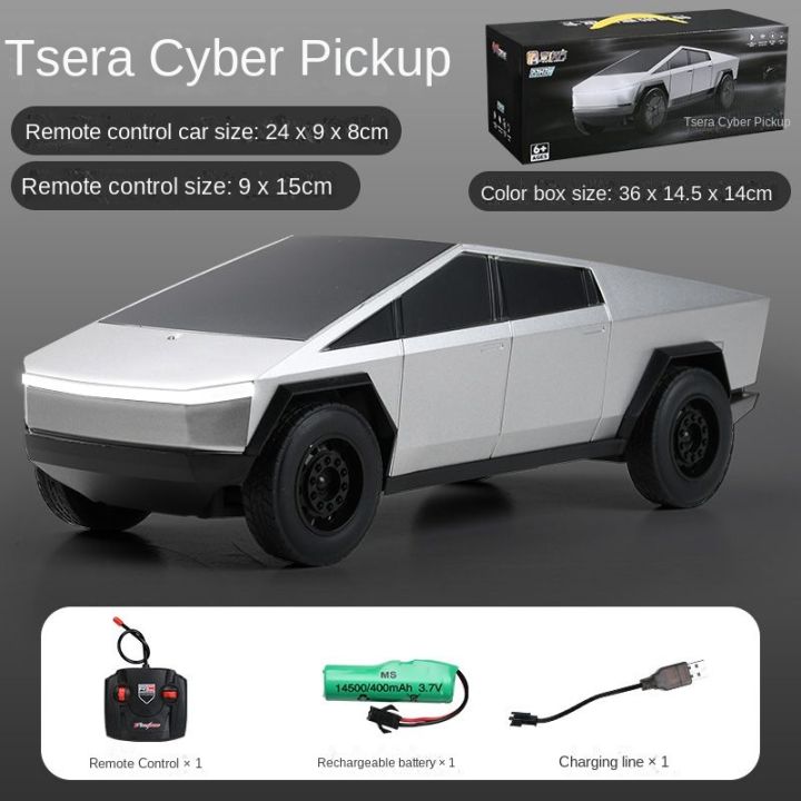 Tesla Cyber Truck Police RC Car - Rechargeable Remote Control Vehicle ...