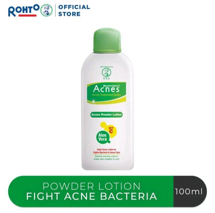 ACNES Powder Lotion - 100ml ( Antibacterial,Prevent Acne ) | Lazada ...