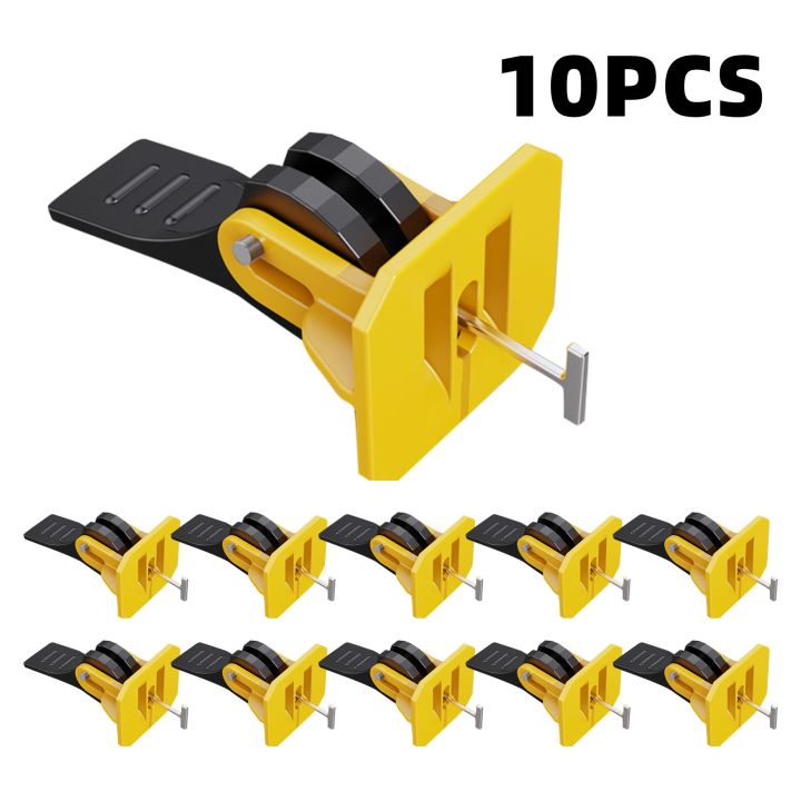 10pcs Construction Tile Tools Tile Leveler Adjuster Tiles Leveling System Plastic Adjuster Wall