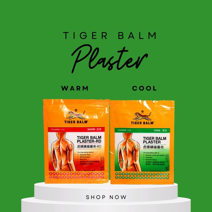 TIGER BALM PLASTERS 2 PATCHES AND WHITE OINTMENT 4G FOR SPRAINS AND ...