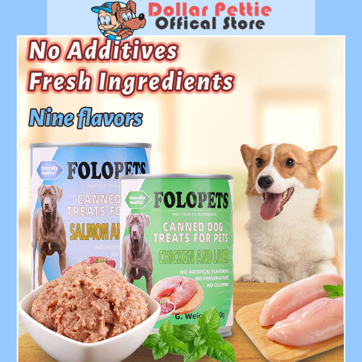 FOLOPETS Dog Food in Can 430g Dog Can Multi-Flavored Dog Food Pure ...