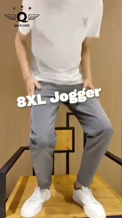 พร้อมส่ง【2XL 5XL 8XL】กางเกงลําลอง ผ้าเรยอน แบบแห้งเร็ว น้ําหนักเบา พลัสไซซ์ สําหรับผู้ชาย ...