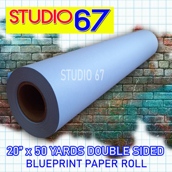 20" x 50yards Blue Paper Digital Blueprint Paper Roll | Lazada PH
