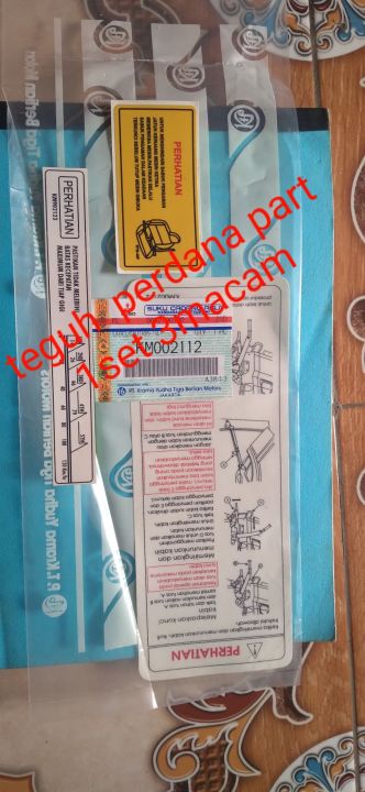 Stiker kabin jungkit ragasa 1set 3 macam berikut stiker darbor sesui ...