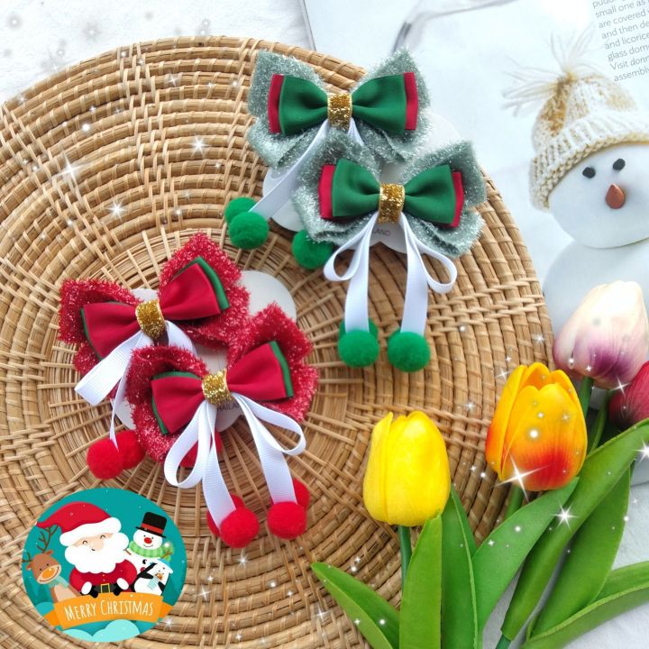 กิ๊บติดผมคริสต์มาส🎄☃️(ราคา/1คู่) | Lazada.co.th