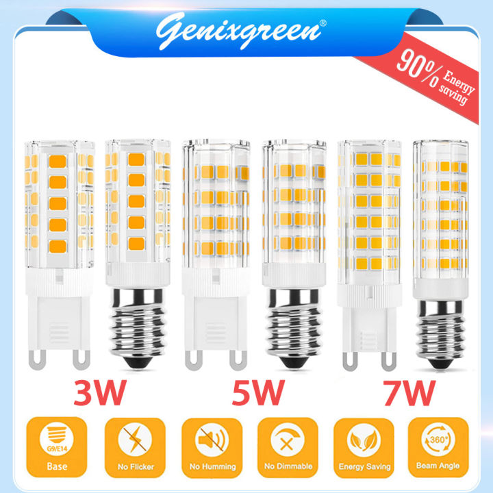 หลอดไฟ LED E14 3W 5W 220V ติดบ้าน หลอดข้าวโพด ประหยัดพลังงานข้าวโพด ...