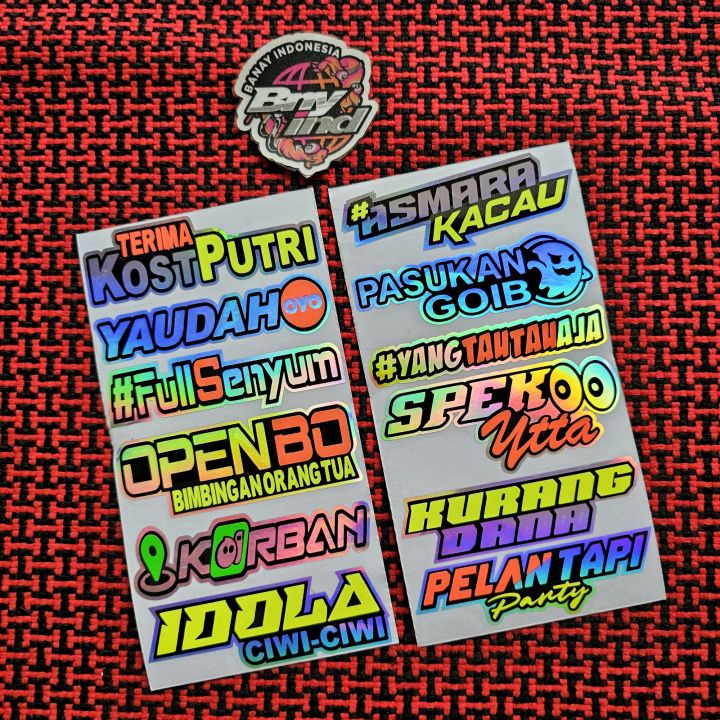 Stiker Papan Campuran Sticker Mini Set Cutting | Lazada Indonesia