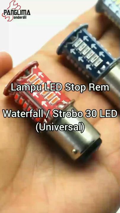 Lampu Stop Rem LED 30 Mata Running Waterfall-Strobo Belakang-Stop Rem ...