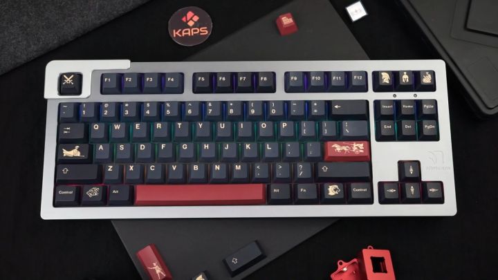 Keycap ROME nhựa PBT profile Cherry in dyesub 129 nút cho bàn phím cơ ...